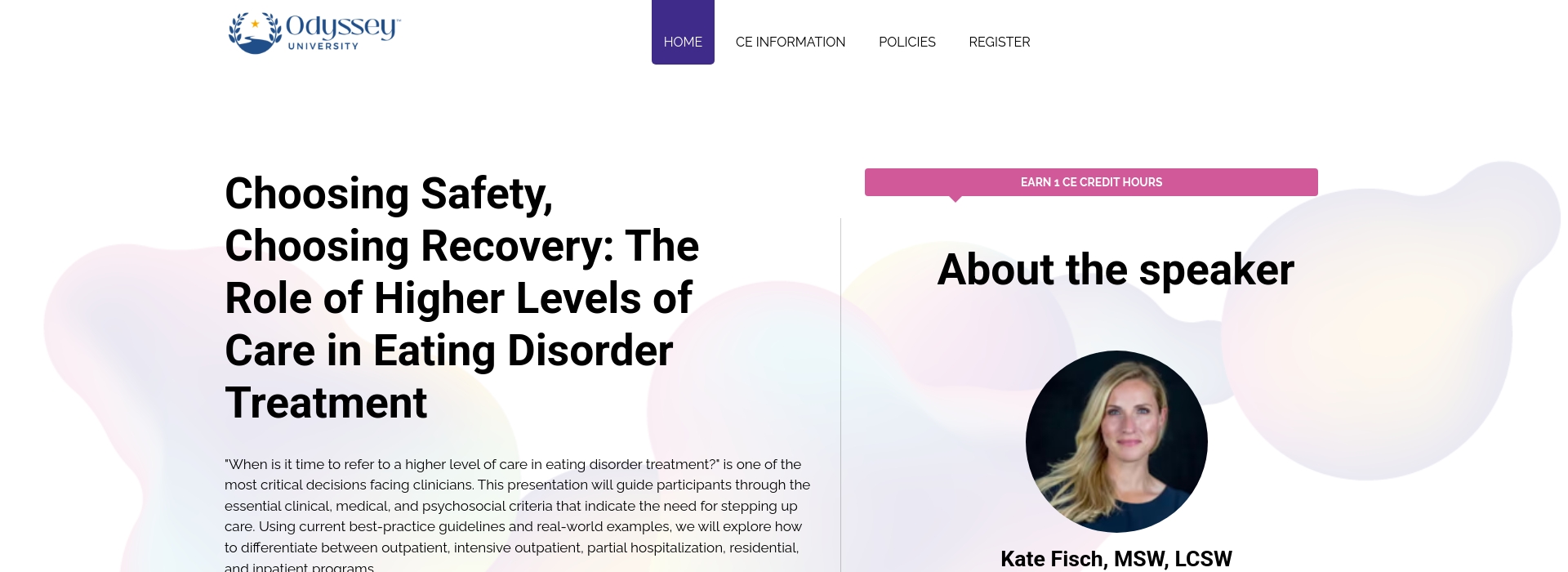 Choosing Safety, Choosing Recovery: The Role of Higher Levels of Care ...